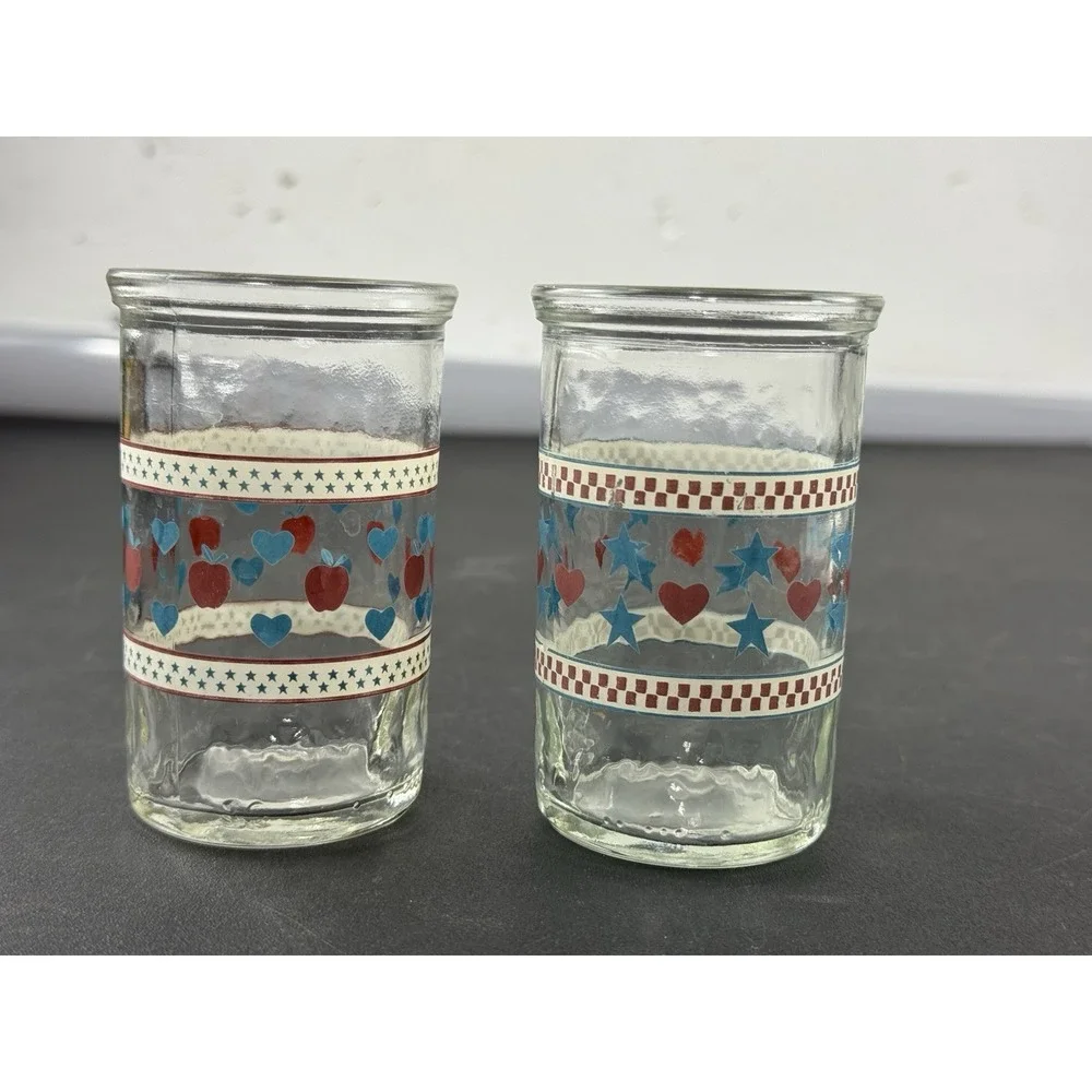 Source Unknown | Dining | Vintage 3 Oz Jelly Glass Stars N Stripes ...